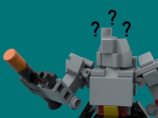 Megatron Orange Tip Gag from BrickLink Studio [BrickLink]