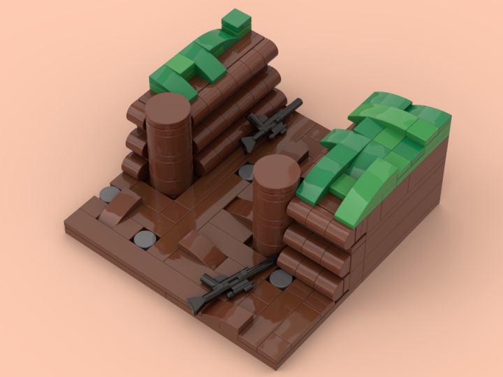 WWII Trench from BrickLink Studio [BrickLink]
