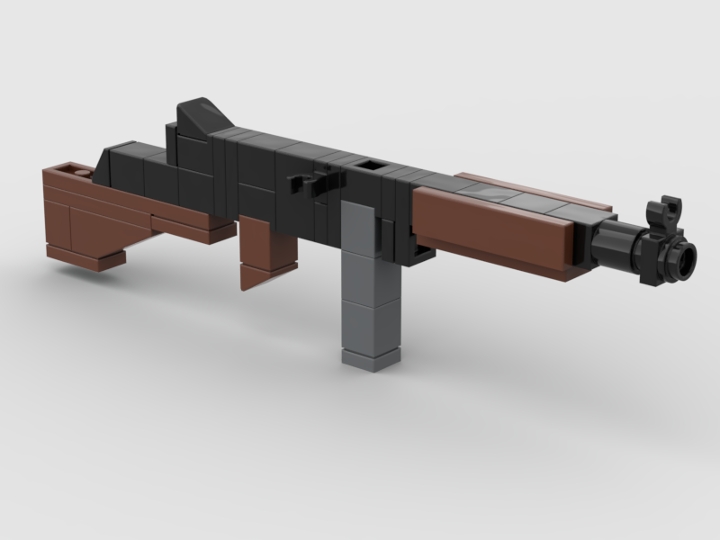 Mini M1A1 Thompson from BrickLink Studio [BrickLink]