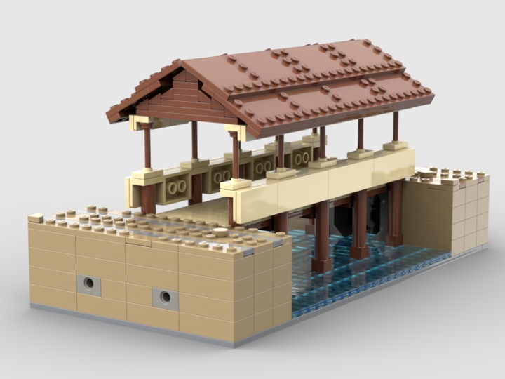 2fort bridge from BrickLink Studio [BrickLink]