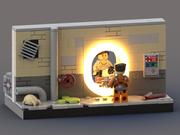 Half-life vs Portal from BrickLink Studio [BrickLink]