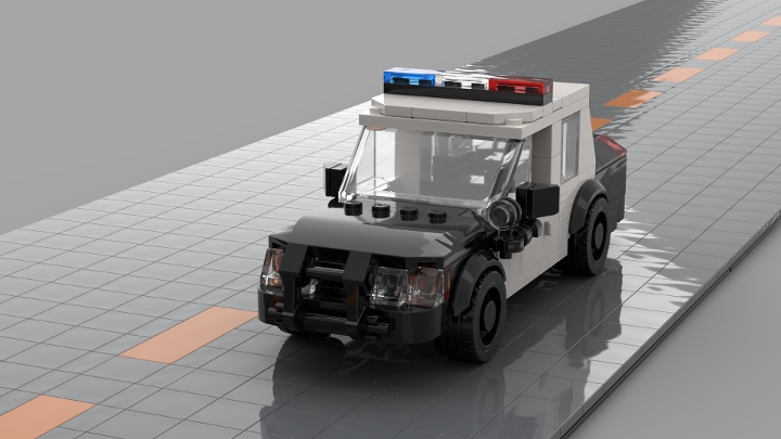 Ford Crown Victoria Police Car from BrickLink Studio [BrickLink]