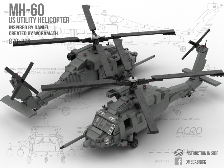 MH-60 from BrickLink Studio [BrickLink]