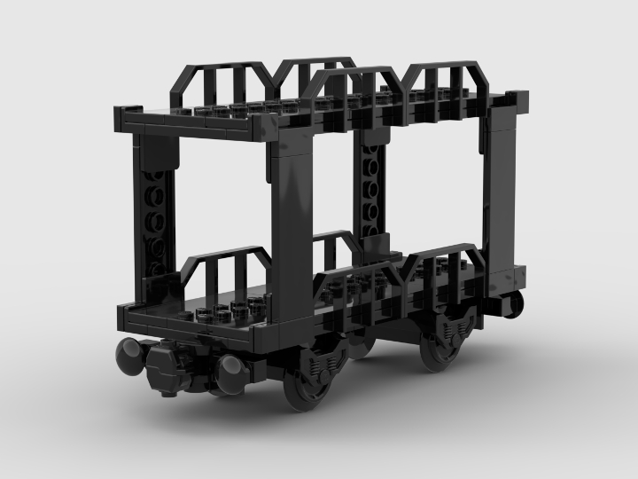 Car carrier wagon from BrickLink Studio [BrickLink]