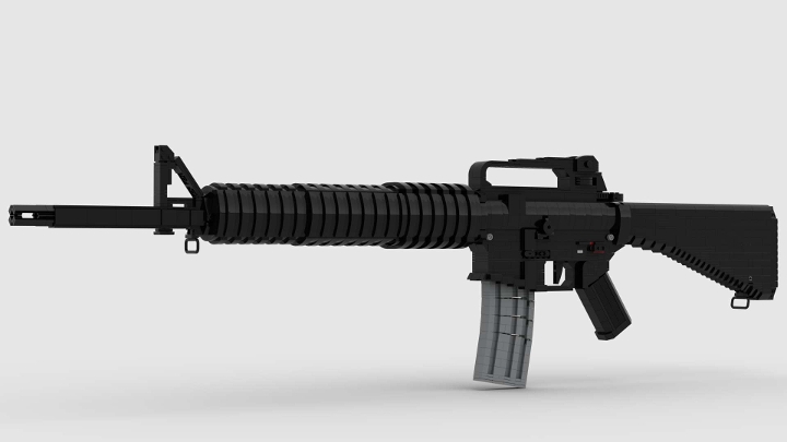 M16A2 from BrickLink Studio [BrickLink]