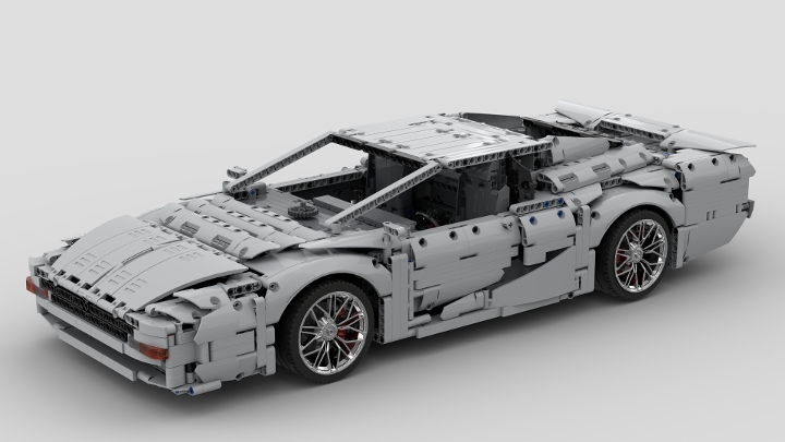 Jaguar xj220 from BrickLink Studio [BrickLink]