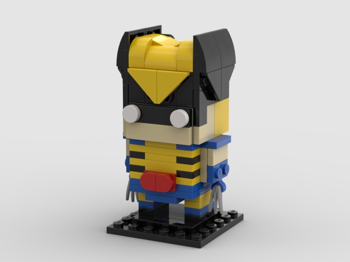 Wolverine Bickheadz from BrickLink Studio [BrickLink]