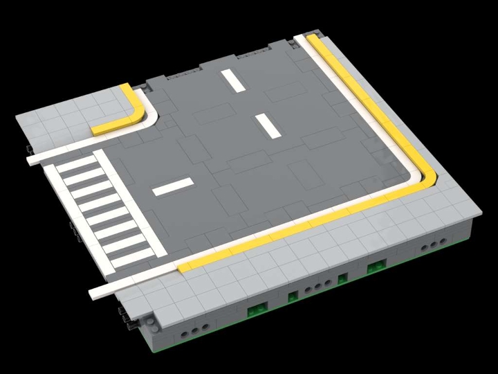 MILLS Road Corners Plate from BrickLink Studio [BrickLink]
