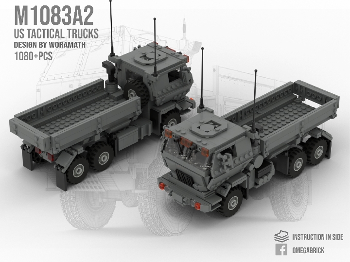 M1083 -A1P2 from BrickLink Studio [BrickLink]
