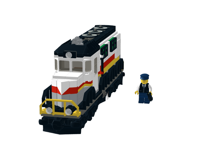 LEGO ALCo RS-32 #2035 from BrickLink Studio [BrickLink]