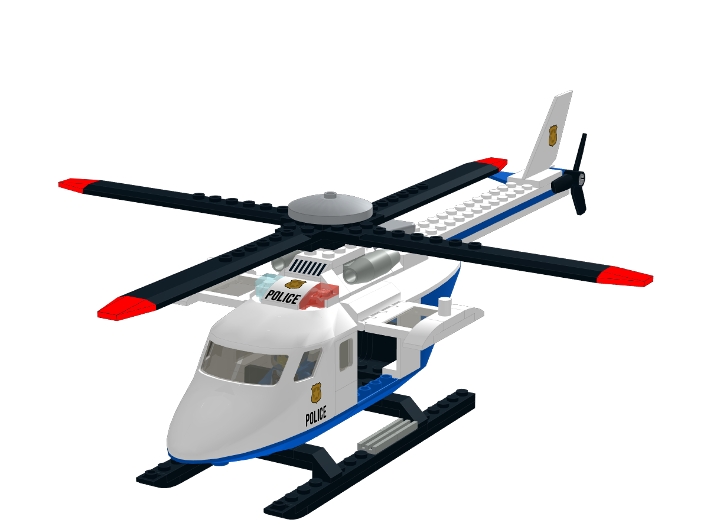 Polizei Heli - Chopper from BrickLink Studio [BrickLink]