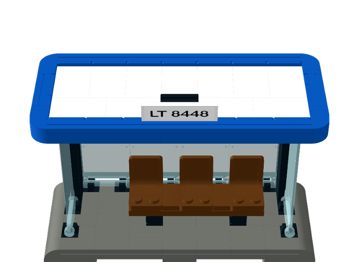 City Bus stop from BrickLink Studio [BrickLink]