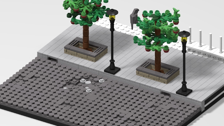 Custom Cobblestone Road(WIP) from BrickLink Studio [BrickLink]