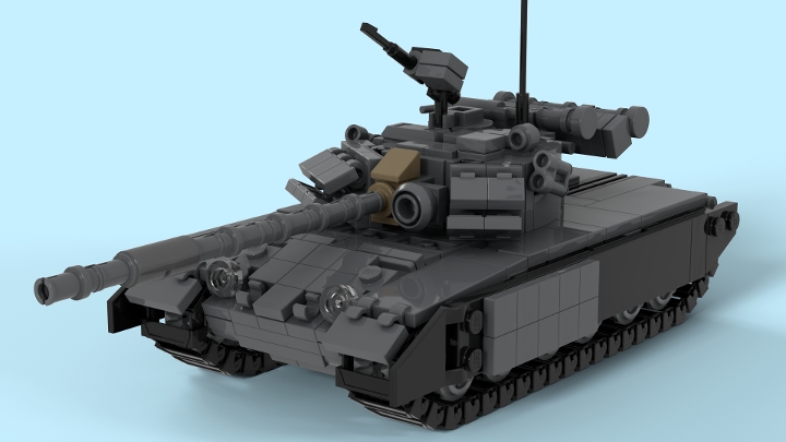T-64BV (1:45) from BrickLink Studio [BrickLink]