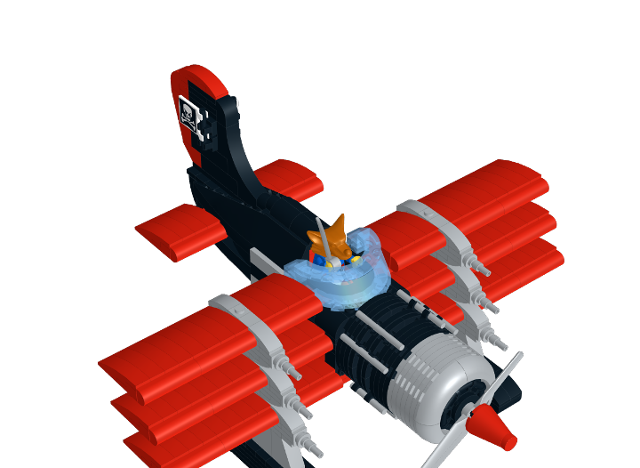 talespin don karnage airplane from BrickLink Studio [BrickLink]