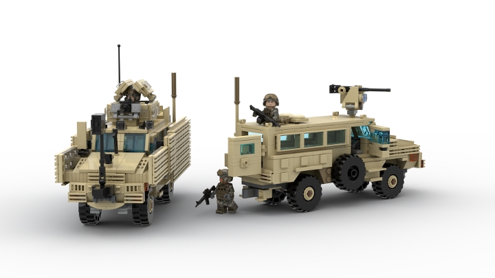 BAE RG-31 Mk.5E Cat.1 MRAP from BrickLink Studio [BrickLink]