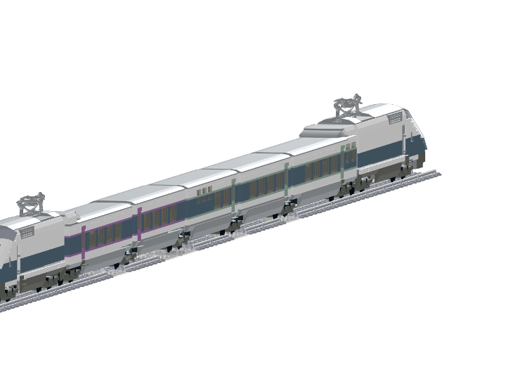 Lego-Friends-TGV-MOC-XB from BrickLink Studio [BrickLink]