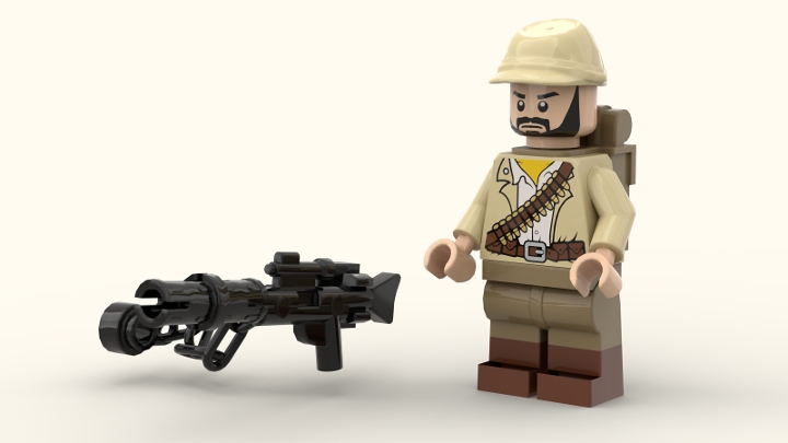 WW2 German Africa Corps MG Soldier from BrickLink Studio [BrickLink]