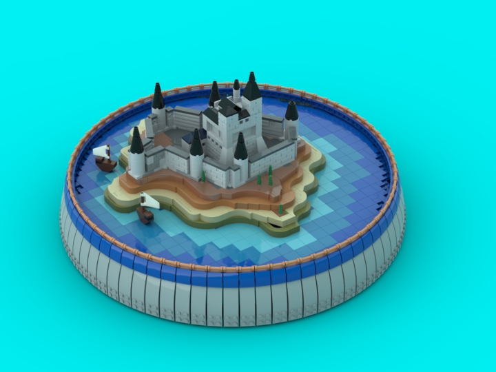 Castle and Island from BrickLink Studio [BrickLink]