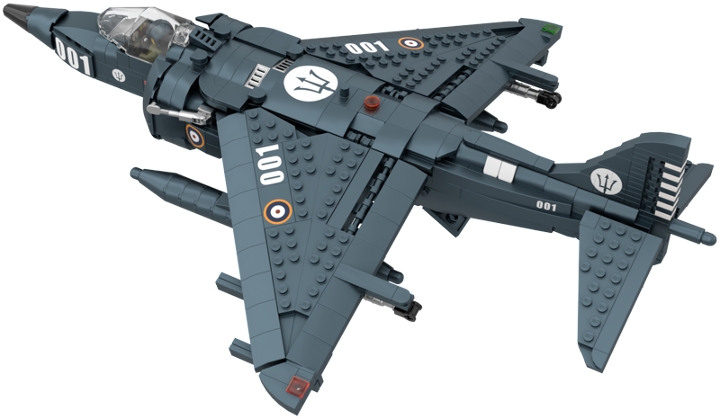 Harrier 2 AV 8B (v2) from BrickLink Studio [BrickLink]