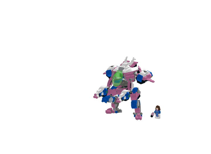 D.va & Tokki (Overwatch 2) from BrickLink Studio [BrickLink]