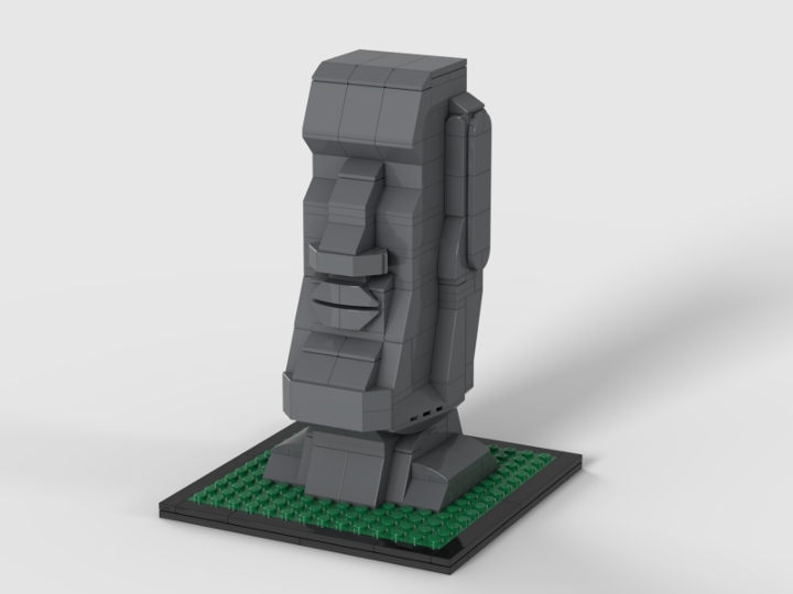 Moai Head/Statue from BrickLink Studio [BrickLink]
