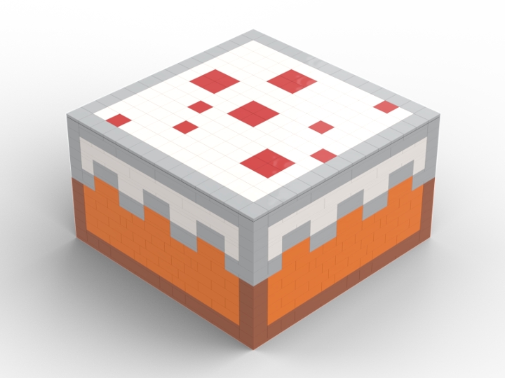 Minecraft cake from BrickLink Studio [BrickLink]