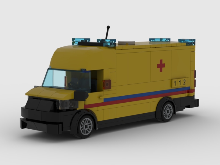 European Ambulance from BrickLink Studio [BrickLink]