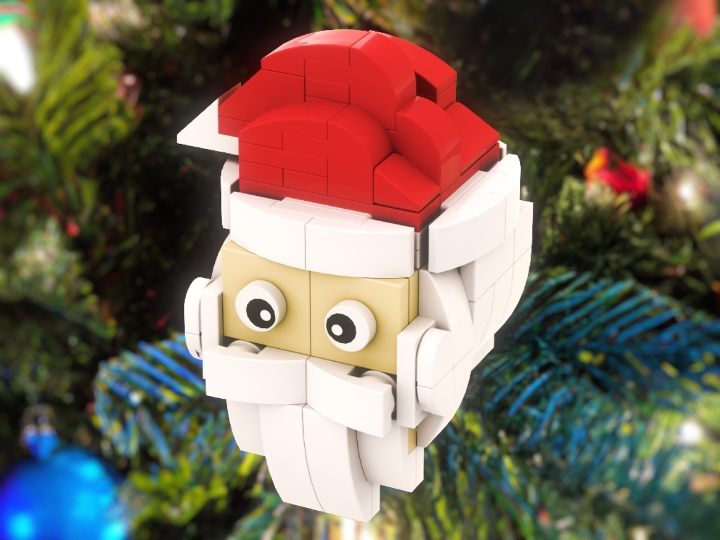Santa Ornament from BrickLink Studio [BrickLink]