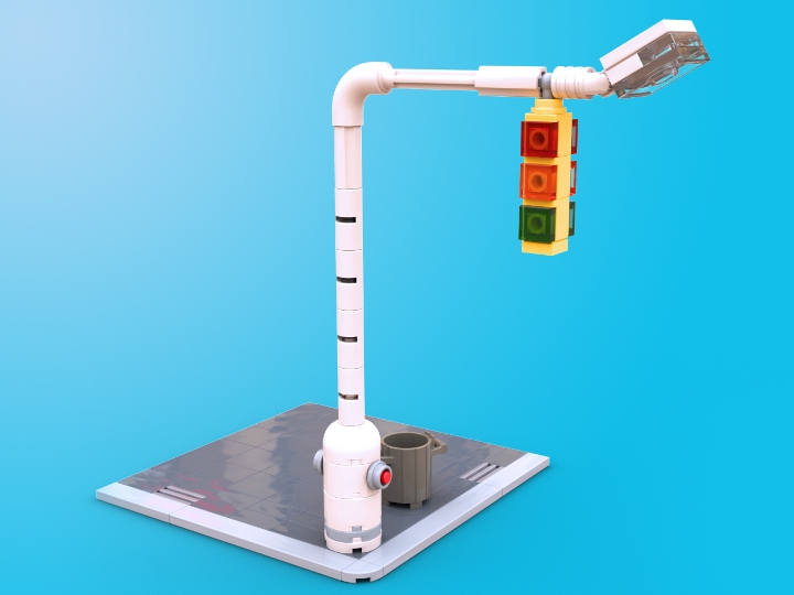 Urban traffic light for modular cities from BrickLink Studio [BrickLink]