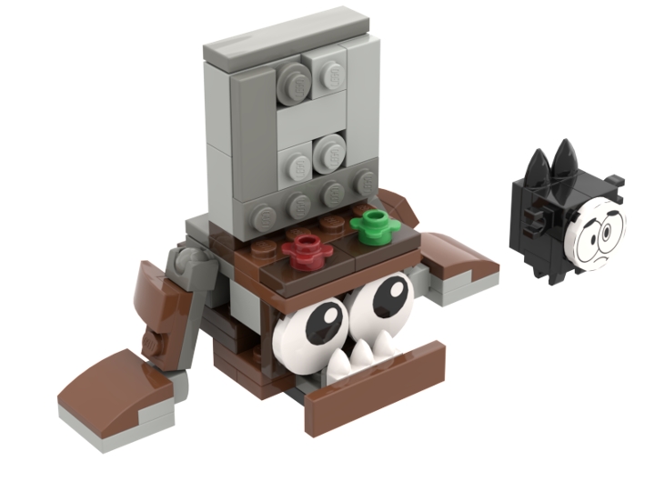 Hedztone (Mixels Series 10 Funneraals) from BrickLink Studio [BrickLink]