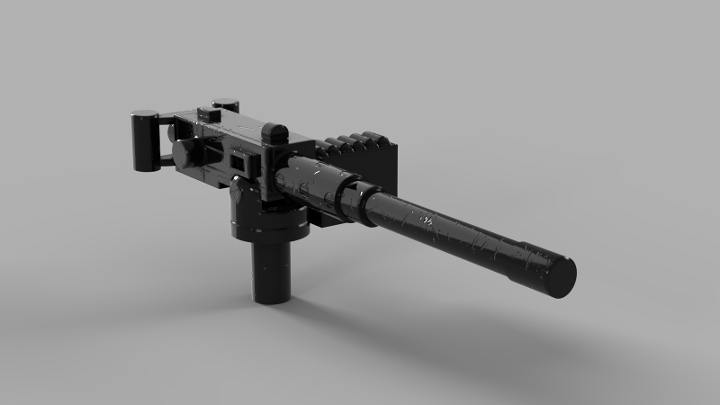 M2HB (with mount and ammo) from BrickLink Studio [BrickLink]