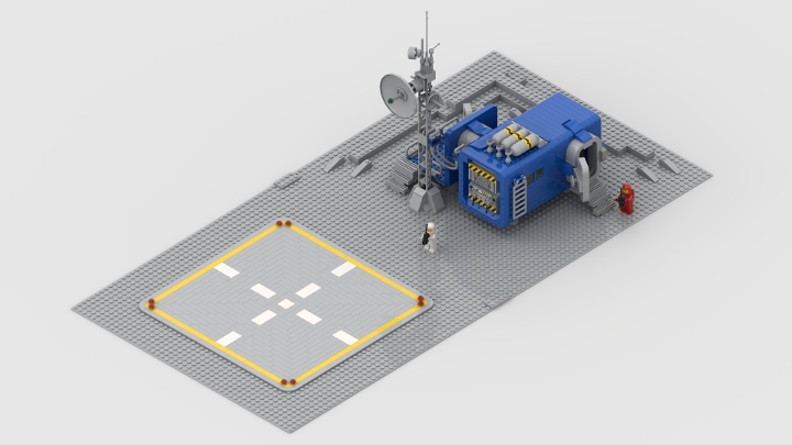 Classic Space Base for LL928 from BrickLink Studio [BrickLink]
