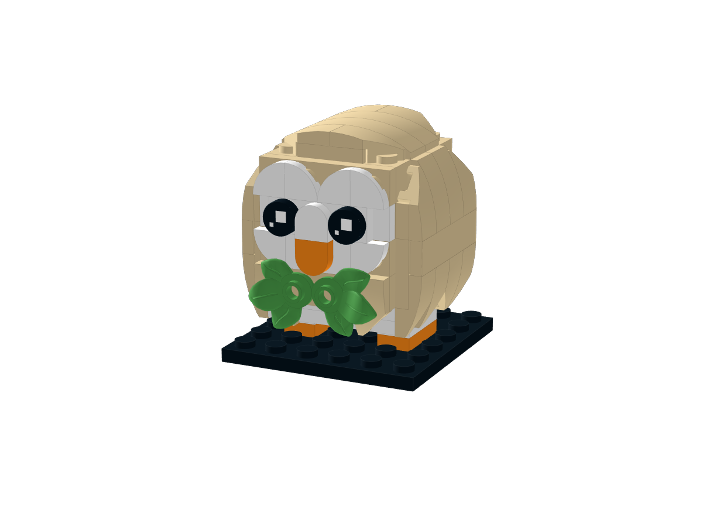 rowlet from BrickLink Studio [BrickLink]