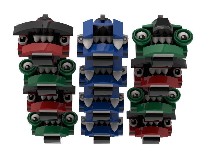 Lil Monster Ornaments from BrickLink Studio [BrickLink]