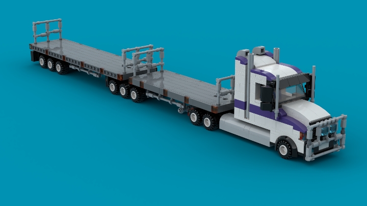 sleeper cab truck b double from BrickLink Studio [BrickLink]