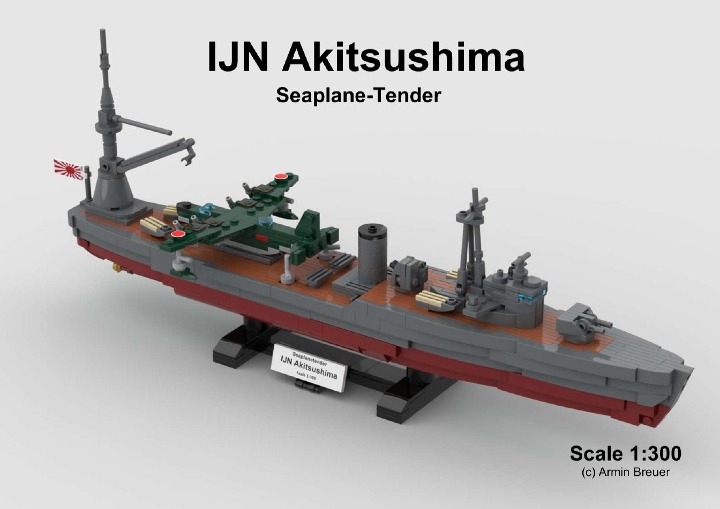 IJN Akitsushima from BrickLink Studio [BrickLink]