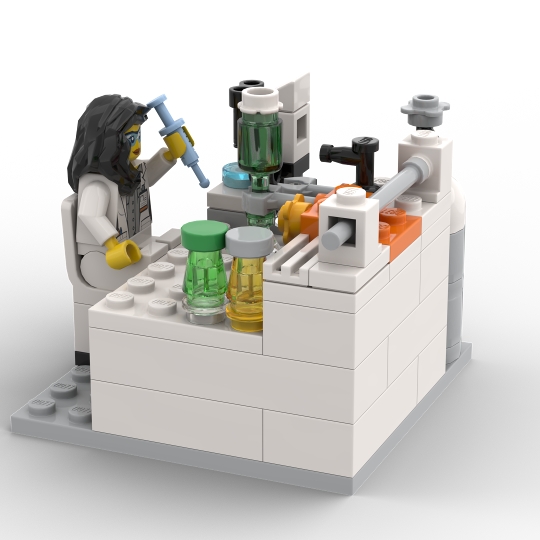 Pipetting Biologist from BrickLink Studio [BrickLink]