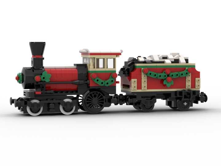 The Snowy Holiday Train from BrickLink Studio [BrickLink]
