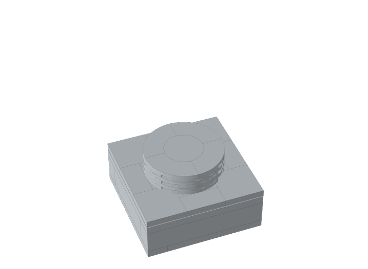 JUMBO 1 X 1 plate from BrickLink Studio [BrickLink]