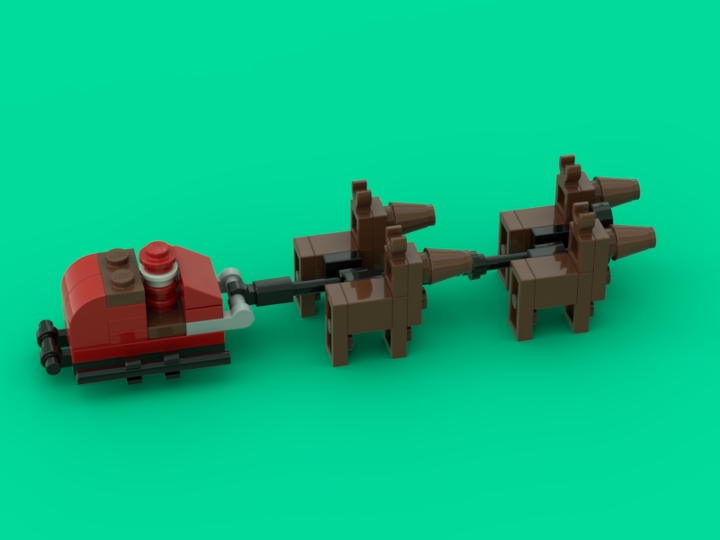 Santa's Sleigh from BrickLink Studio [BrickLink]