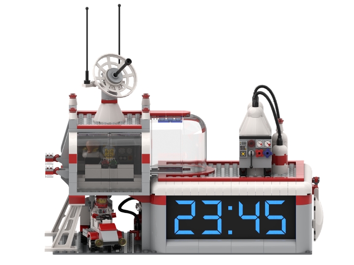 Space Base Clock from BrickLink Studio [BrickLink]