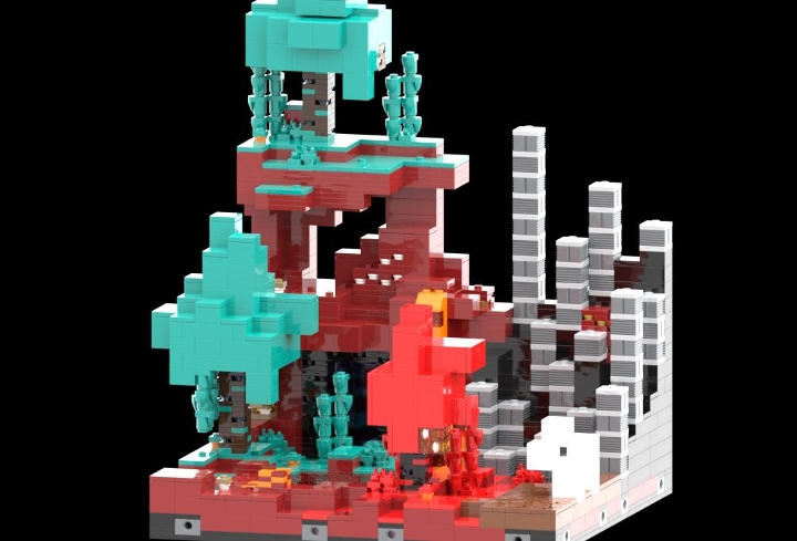 Minecraft Nether from BrickLink Studio [BrickLink]