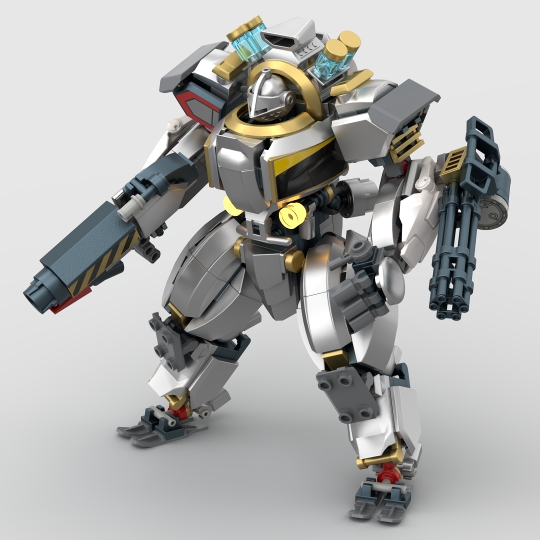 Mecha knight from BrickLink Studio [BrickLink]