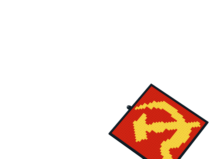 lego soviet union flag art 36x36 from BrickLink Studio [BrickLink]