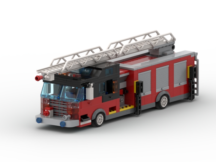 small ladder black and red from BrickLink Studio [BrickLink]