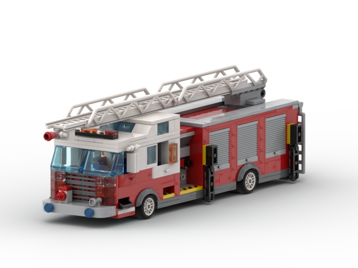 small ladder red and white from BrickLink Studio [BrickLink]