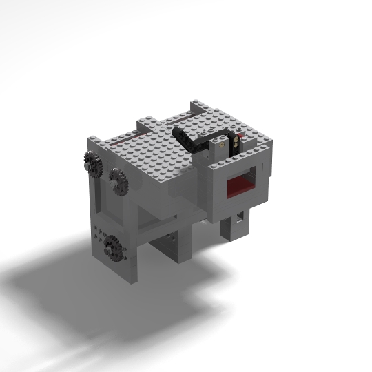 Rotary Valve i2 Vacuum engine from BrickLink Studio [BrickLink]