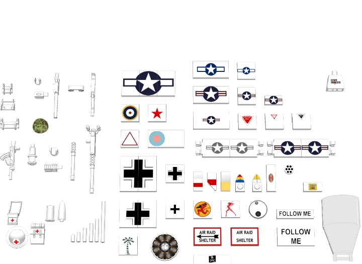 WW2 Printed Parts & Weapons Gallery from BrickLink Studio [BrickLink]
