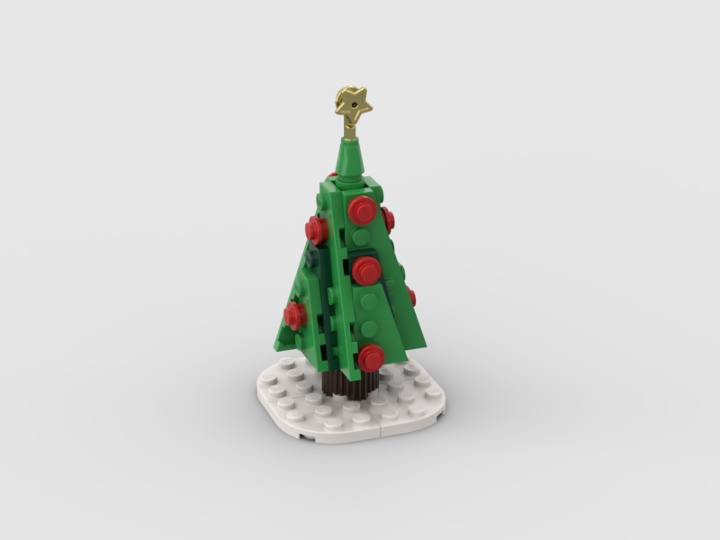 Lego Christmas tree from BrickLink Studio [BrickLink]